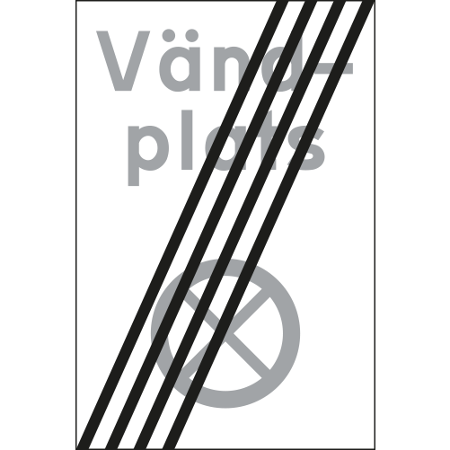 C43. Slut på vändplats | Skyltar & Märken