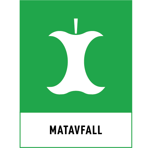 Matavfall | Återvinningsskylt | Skyltar.se